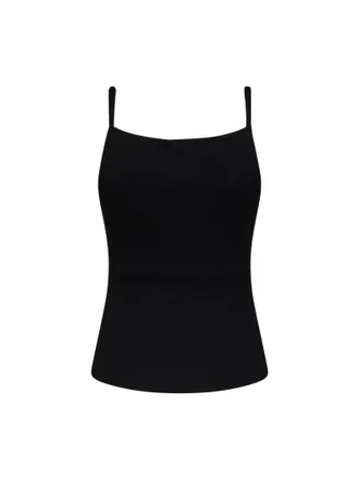 Vivienne Westwood Womens Top Anna Ribbed Jersey Black Tops