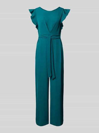 Rinascimento Cocktail-Jumpsuit mit Volants und Bindeg&uuml;rtel