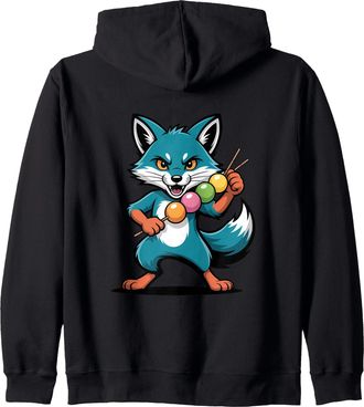 Shinkai Clever Fox mit Mochi Dango Japan Streetwear Kapuzenjacke