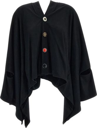 Junya Watanabe Wollstrick-Cape - - Knitwear - Damen - Schwarzk - S