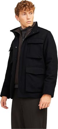 Jack & Jones Jack And Jones - Alex Feldjacke f&uuml;r Herren, Mehrere F&auml;cher, Regul&auml;r (Schwarz)