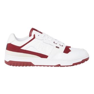 Tommy Hilfiger Homme, Chaussures, Blanc, Taille: 45 EU Baskets en cuir &agrave; monogramme TH et crampons