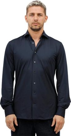 Traiano Homme, Chemises, Bleu, Taille: 5XL Camicia Rossini Radical Fit Shirt en tissu technique infroissable