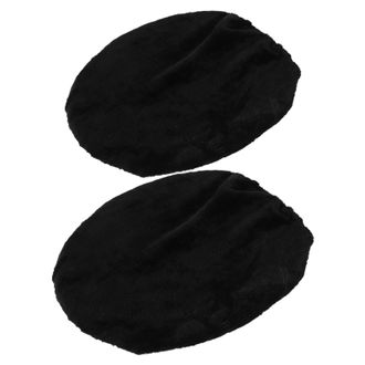 Vosarea 2st&uuml;cke Toilettensitzschutz aus Samt Passend f&uuml;r Runde und L&auml;ngliche Formen Waschbar Badezimmeraccessoire Heimgebrauch