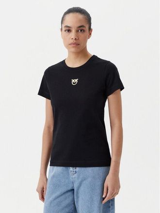 Pinko T-Shirt Bussolotto 100355 A2OD Schwarz Regular Fit