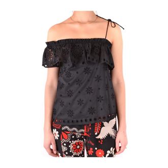 Red Valentino Chic &Auml;rmelloses Top - - Tops - Damen - Schwarzk - S