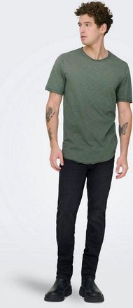Only & Sons T-Shirt ONSBENNE (Set) zeitloses T-Shirt mit Overdye-F&auml;rbung f&uuml;r einen gewaschenen Used-Look