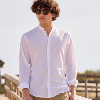 Bexley Elibert - Chemise homme chambray blanc