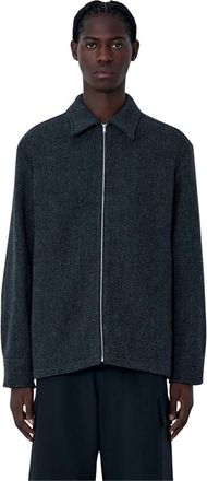 Jil Sander Homme, Vestes, Gris, Taille: L Chemise dextérieur en laine