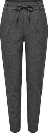 Only Pantalon pour Femme Onlpoptrash - Taille Moyenne - Coupe Normale, Gris foncé mélangé, S / 32L