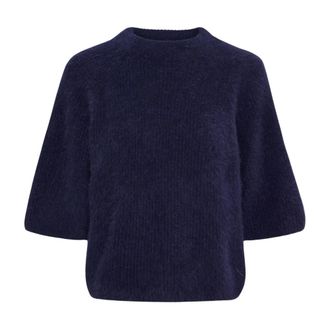 BTF-CPH Rundhals-Strickware - - Knitwear - Damen - Blau - XS