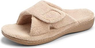 Vionic Indulge Relax Womens Slippers Shoes with Orthotic Insole Arch Support, peau, 42 EU