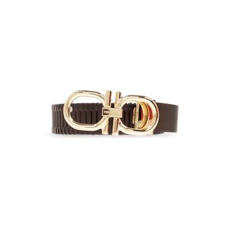Ferragamo Homme, Accessoires, Brun, Taille: 110 CM Adjustable Gancini Belt