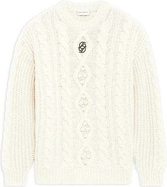 Dr&ocirc;le de Monsieur Femme, Pulls, Beige, Taille: 44 FR Tricot &agrave; col rond