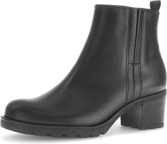 Gabor Damen Klassische Stiefeletten, Frauen Stiefeletten,uebergangsstiefel,rei&szlig;verschluss,Boots,Stiefel,Bootee,schwarz (Micro),40.5 EU / 7 UK