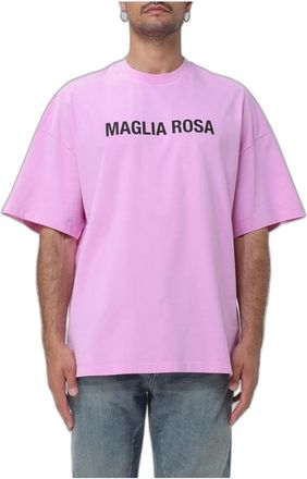 Msgm Msgm - Maglia Rosa T-shirt - Homme - Tops - Rose - Taille: M