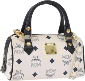 MCM Sac Mini Pre-owned - Femme - Pre-owned - Blanc - Taille: ONE Size