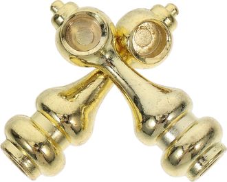 BESPORTBLE VALICLUD 2 St&uuml;ck Weinschrank Gel&auml;nderverbinder aus Metall Dekorative M&ouml;belbeschl&auml;ge in Gold Stabiler Schutz f&uuml;r Glasbarwagen Vielseitiges Zubeh&ouml;r f&uuml;r 