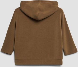 s.Oliver Sweatjacke Sweatshirt Jacke Sweatjacke aus Scuba mit weitem 3/4-Arm