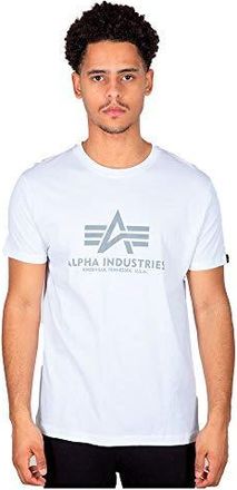 Alpha Industries Alpha Industries Alpha Indutries Basic Shirt pour Homme, Opaque, Jet Stream White, XL