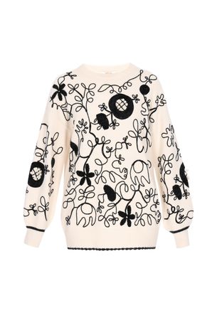 Usha Pullover Frauen cremefarben