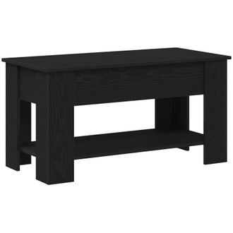 vidaXL Vidaxl - Table basse Chêne noir 101 x 49 x 52 cm Bois dingénierie