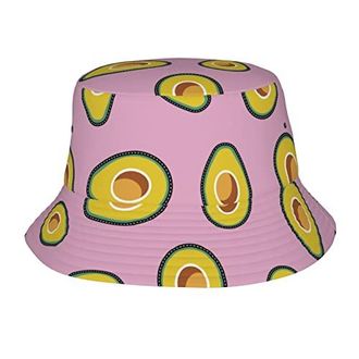 Generic Personnalisé Chapeau de Plage Motif Avocat Mignon Chapeaux de Visière Casual Bobs Homme pour Hommes Adultes activités