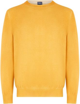 Fedeli Homme, Pulls, Jaune, Taille: XL Pull en cachemire &agrave; col rond