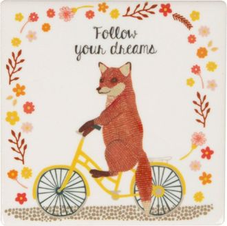 Sass & Belle Follow Your Dreams Fox On Bike Coaster