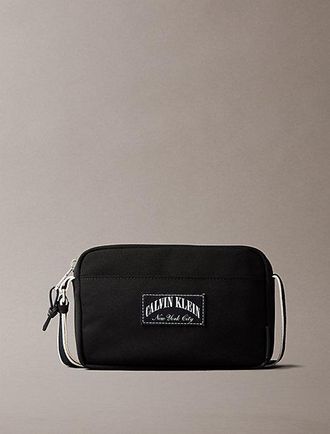 Calvin Klein Crossbody Kameratasche Mit Heritage-logo - Black - Herren - Einheitsgr&ouml;&szlig;e