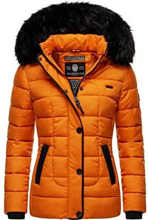 Marikoo Unique Veste dhiver matelass&eacute;e pour Dame Orange Br&ucirc;l&eacute;e XS