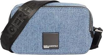 Karl Lagerfeld Karl Lagerfeld Jeans, Femme, Sac Appareil Photo Avec Logo Box Denim, Bleu, One size