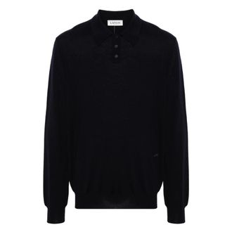 Lanvin Merinos Polo - - Tops - Herren - Schwarzk - M