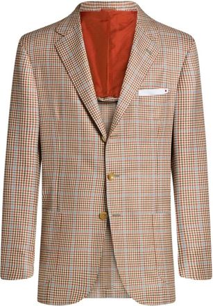 Kiton Homme, Vestes, Multicolore, Taille: 2XL Veste crois&eacute;e en cachemire et soie