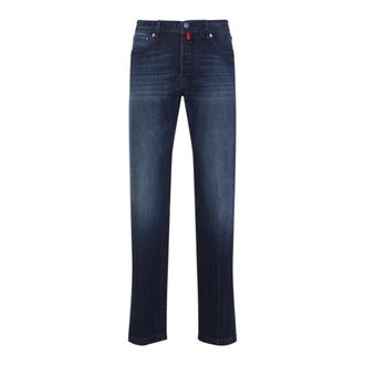 Kiton Homme, Jeans, Bleu, Taille: W32 Pantalon Bleu pour Occasions Élégantes