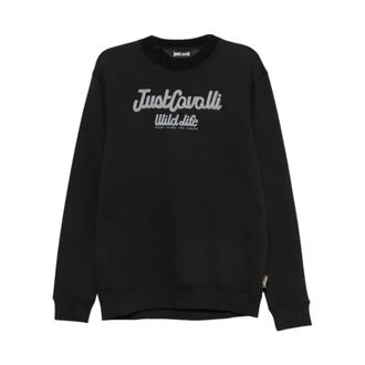 Just Cavalli Rundhals-Sweatshirt - - Sweatshirts & Hoodies - Herren - Schwarzk - M