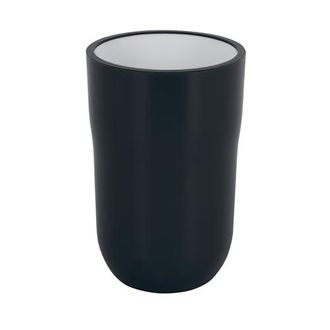 Spirella Gobelet Cocco en Polystyrène Élégant et Pratique pour Votre Salle de Bain, Design Moderne, Idéal pour Un Usage Quotidien, Noir