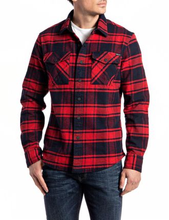 Replay Herren M4067A Hemd, 010 Multicolour, S