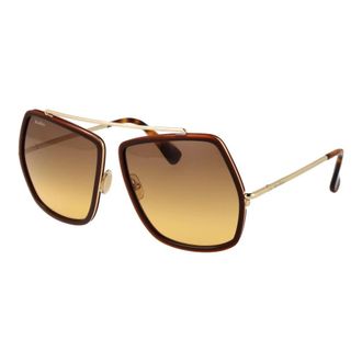 Max Mara Metall Sonnenbrille - - Accessories - Damen - Braun - ONE SIZE