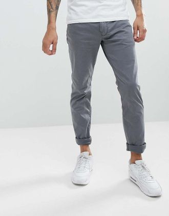 Emporio Armani J06 - Pantalon ajust&eacute; 5 poches - Gris