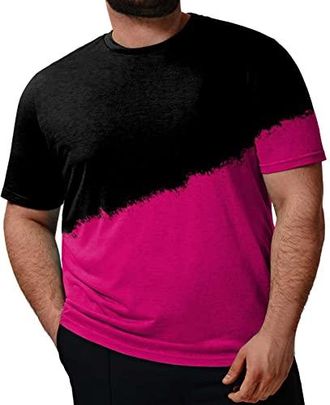 Generic T-shirt de sport &agrave; manches courtes respirant : sweat-shirt surdimensionn&eacute; T-shirt patchwork bicolore T-shirts l&eacute;gers sur-chemise respirante douce chem