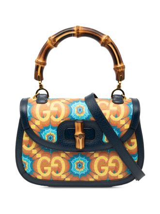 Gucci sac &agrave; main Kaleidoscope 1947 100th Anniversary Medium en toile GG (2016-2025) - Bleu