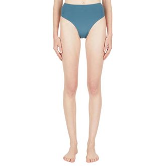 Ziah Retro High Waist Bikini Bottoms - - Swimwear - Damen - Blau - S