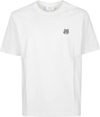 Maison Kitsun&eacute; Homme, Tops, Blanc, Taille: M Fox Head Comfort T-Shirt
