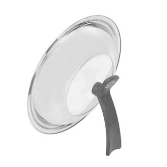 Cabilock Verdickter Edelstahl Wok Deckel 28cm Gew&ouml;lbt Bratpfanne K&uuml;chenzubeh&ouml;r Spritzschutz Haushalt