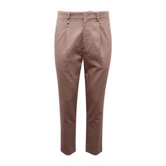 Paolo Pecora Taupe Lyocell/Baumwolle Hose- Modell P24Ec1M - - Trousers - Herren - Braun - XS
