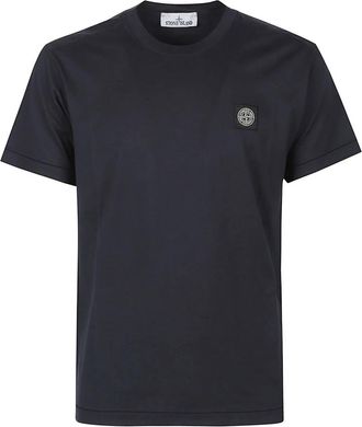 Stone Island Homme, Tops, Bleu, Taille: L Logo T-Shirt