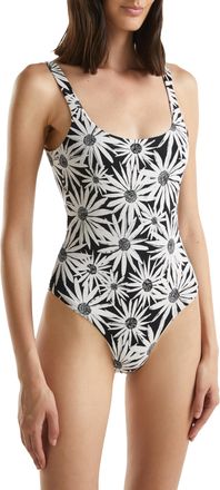 Benetton Damen Costume Intero 3uyk5i01a Badeanzug, Schwarz 75q, M