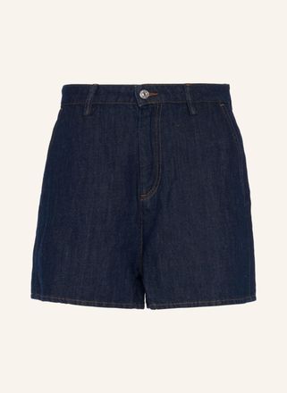 7 For All Mankind Jeansshorts Mit Leinen blau
