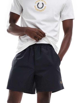 Fred Perry Short de performance tissé - Noir